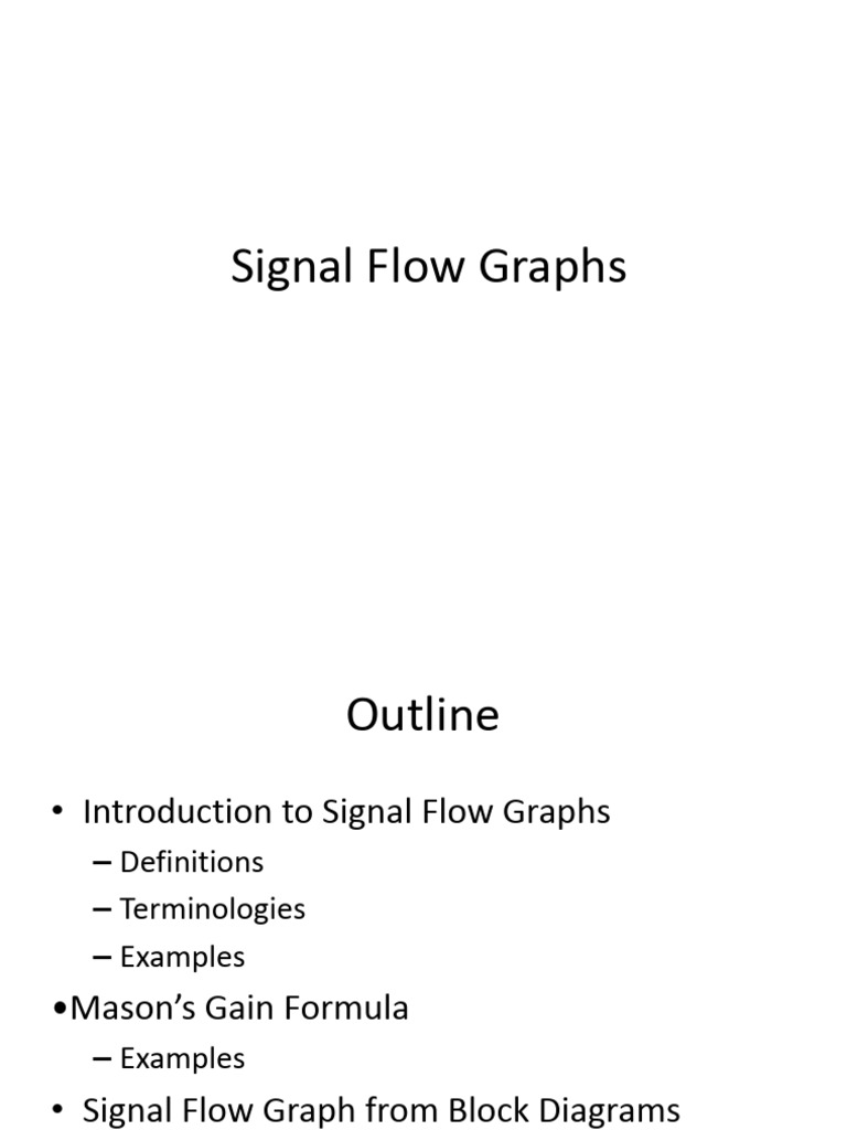 Week 6 Signal Flow Graphs | PDF | Technology & Engineering Week 6 Signal Flow Graphs | PDF | Technology & Engineering