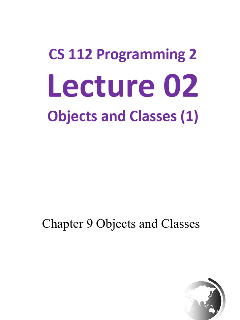 09slide 000 | PDF | Programming | Constructor (Object Oriented Programming)
