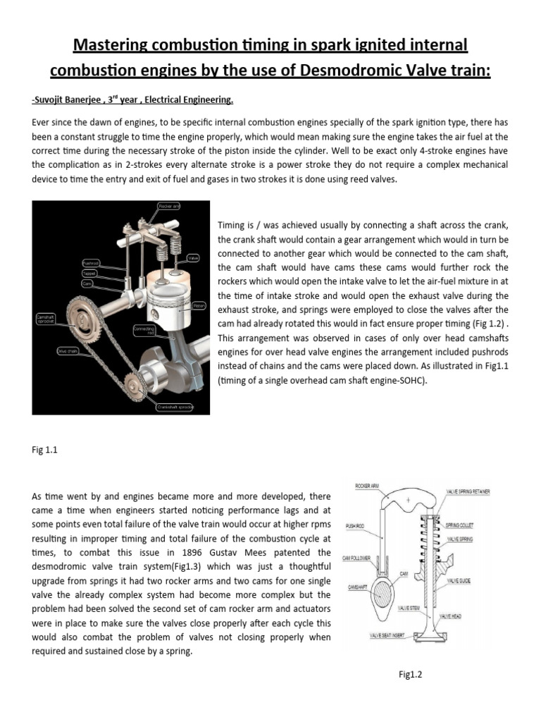 Desmodromic Valve Train | PDF | Internal Combustion Engine | Mechanical Engineering