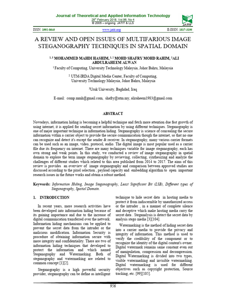 7 Vol 96 No 4 | PDF | Cryptography | Data Compression