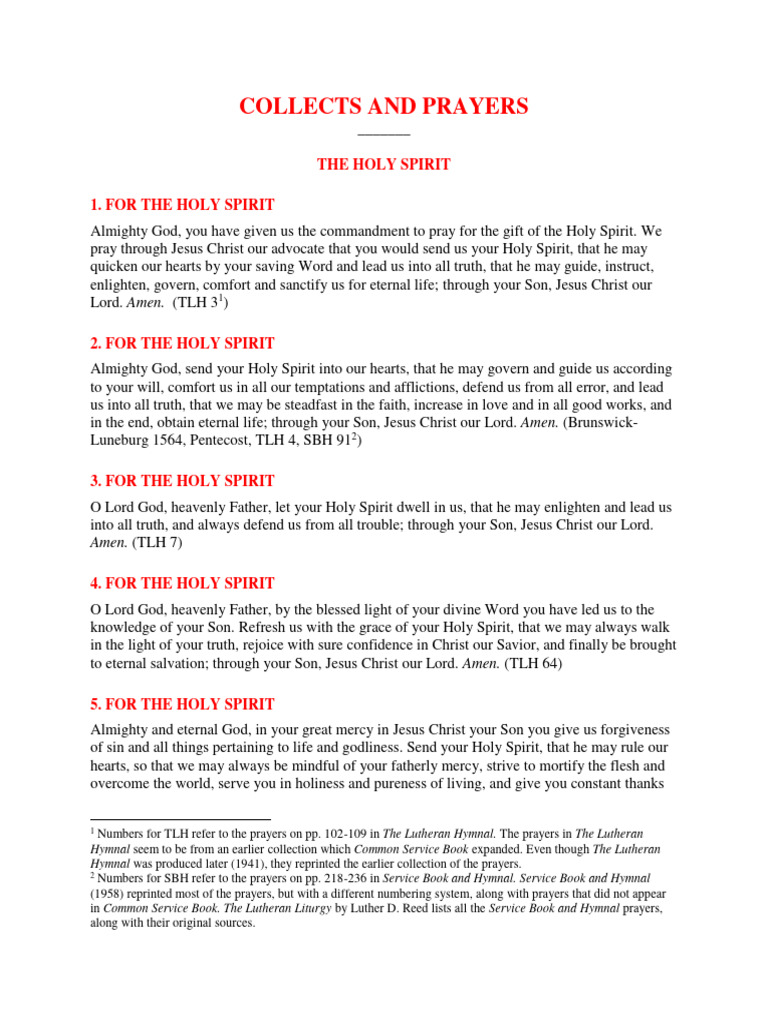 Collects and Prayers Contemporary | PDF | God The Father | Jesus