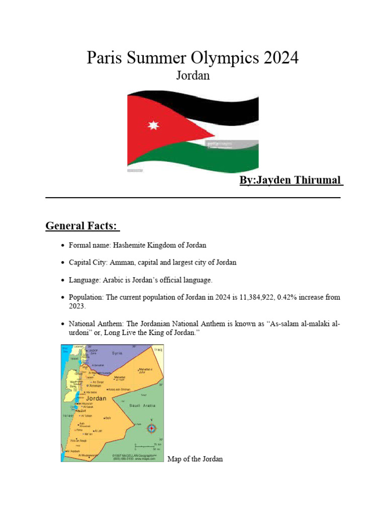 Paris Summer Olympics 2024 | PDF | Jordan | Foods