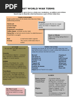 WW1 Glossary of Key Terms and Slang | PDF | Trench Warfare | World War I
