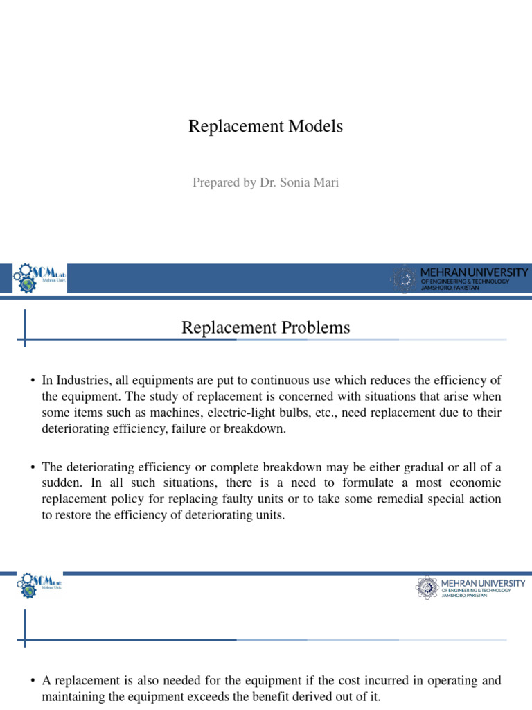 Chapter-5 Replacement Models-1 | PDF | Depreciation