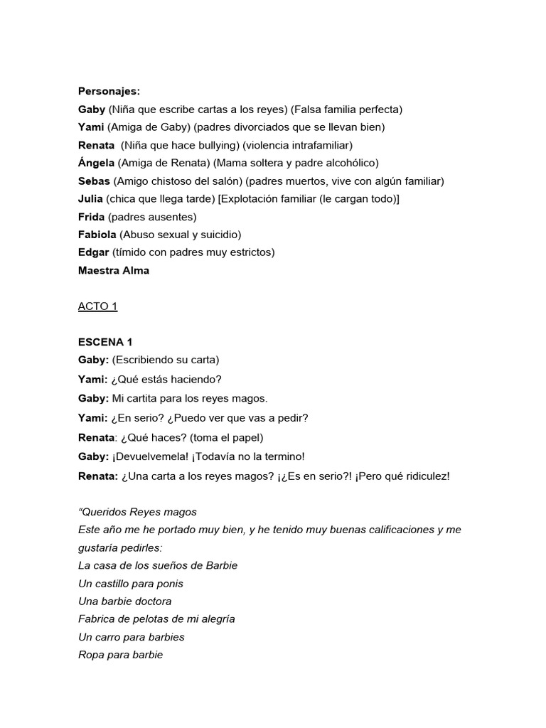 Guión | PDF | Verdad