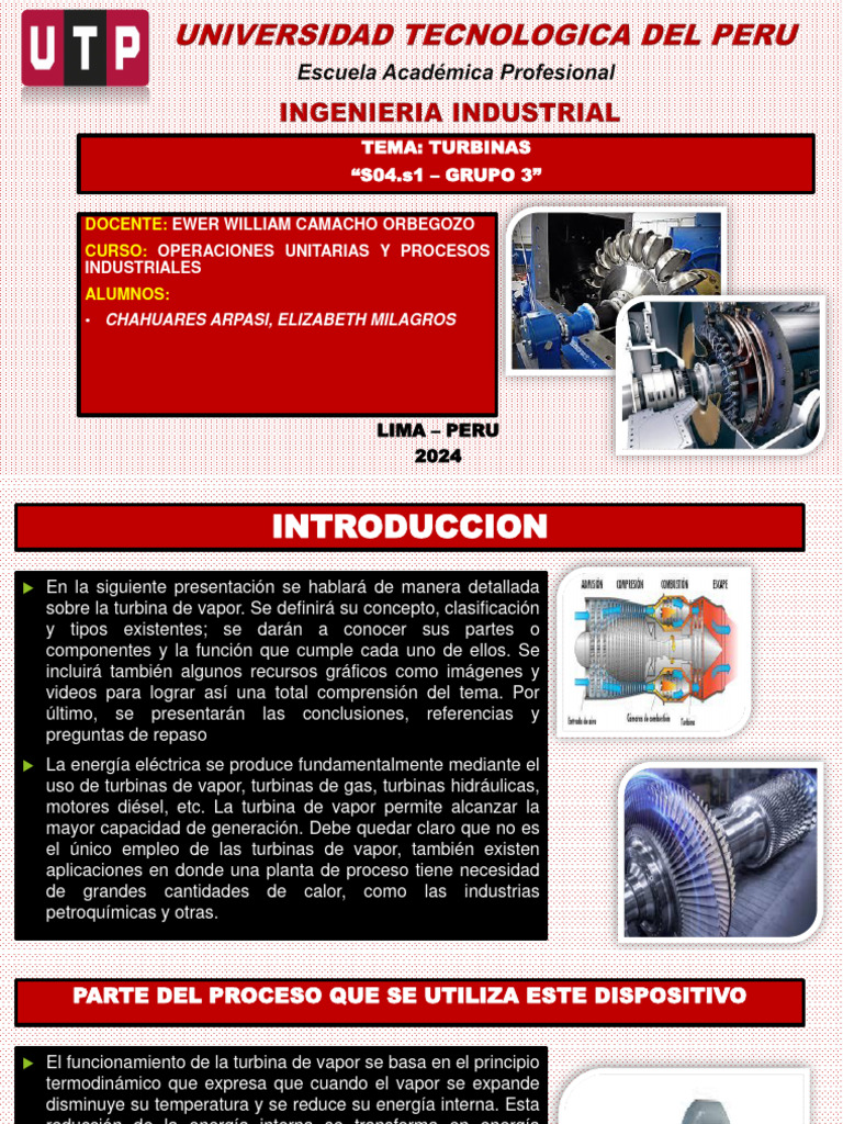 S04.01 Grupo 03-Turbina | PDF | Máquina de vapor | Motores
