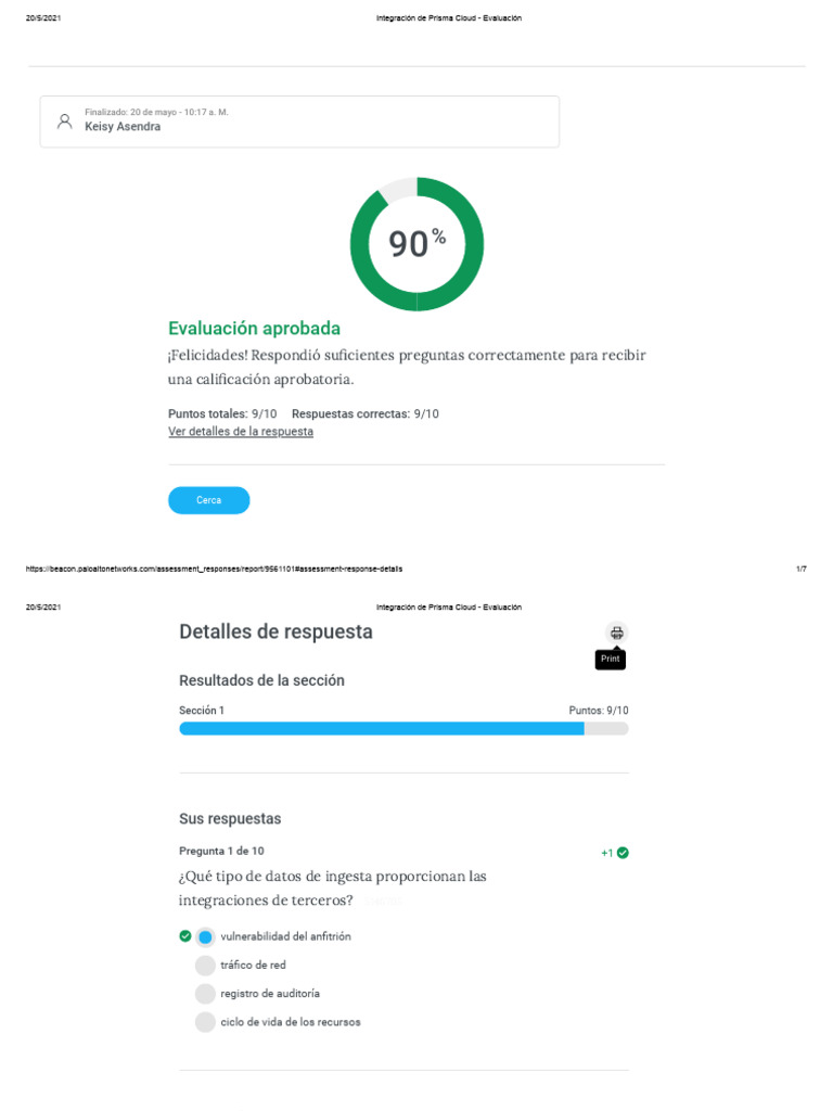 Integración de Prisma Cloud - Prisma Cloud Integration - Assessment | Descargar gratis PDF ...