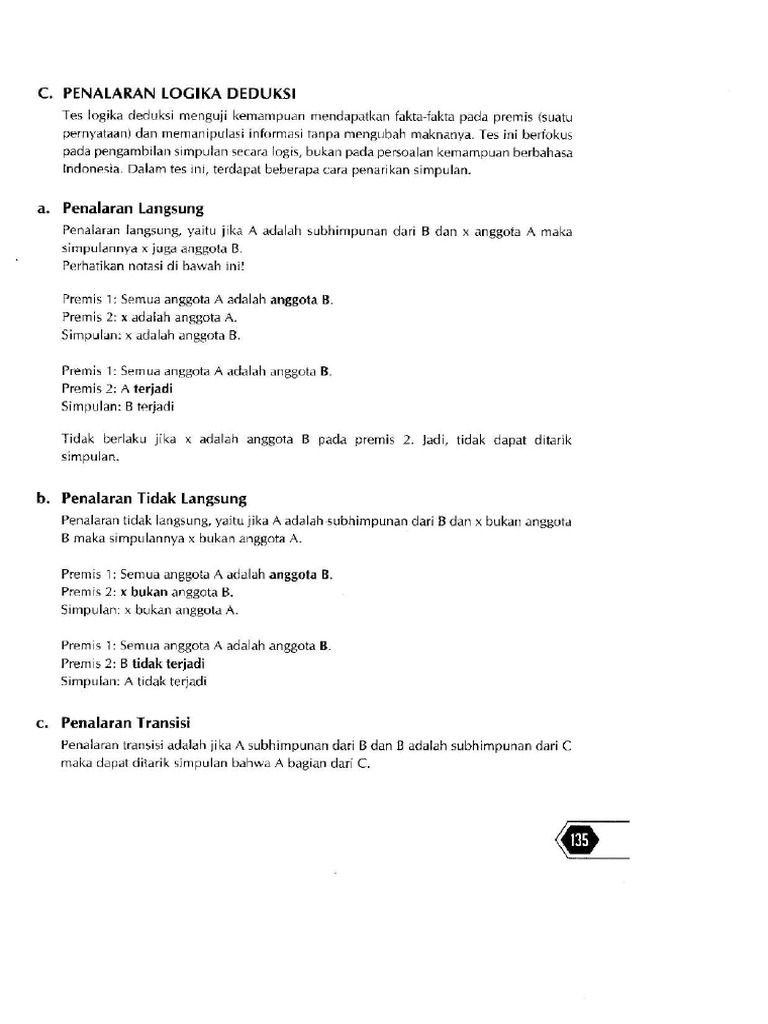 Penalaran Logika Deduksi | PDF