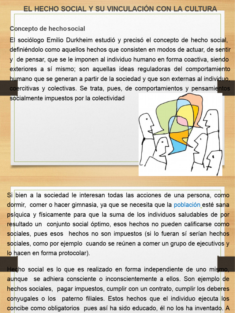 El Hecho Social y Su Vinculaciã N Con La Cultura | Descargar gratis PDF ...