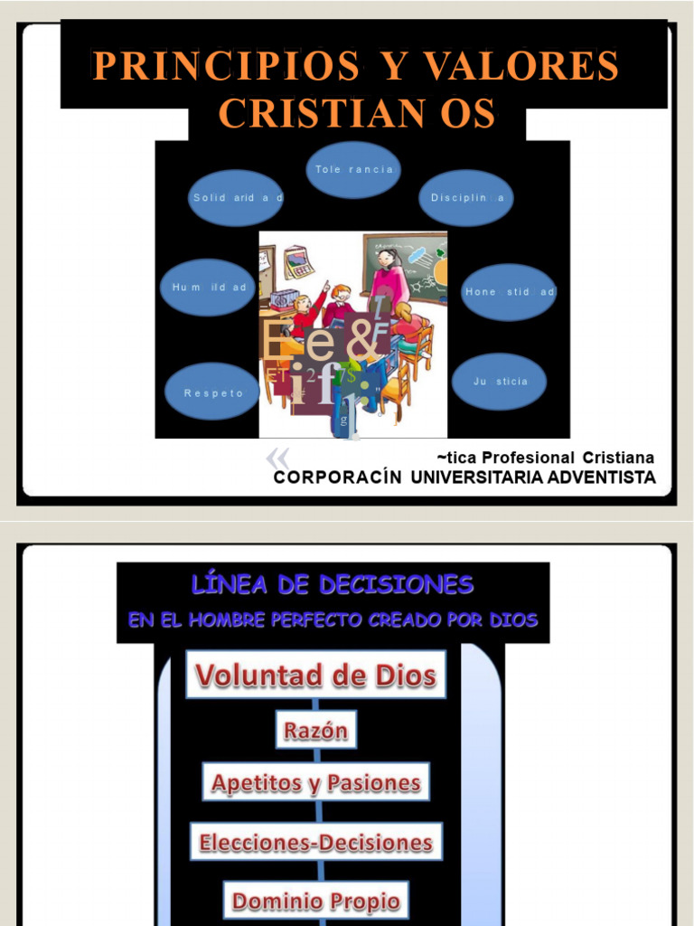 Principios y Valores Cristianos Clase 1 | PDF