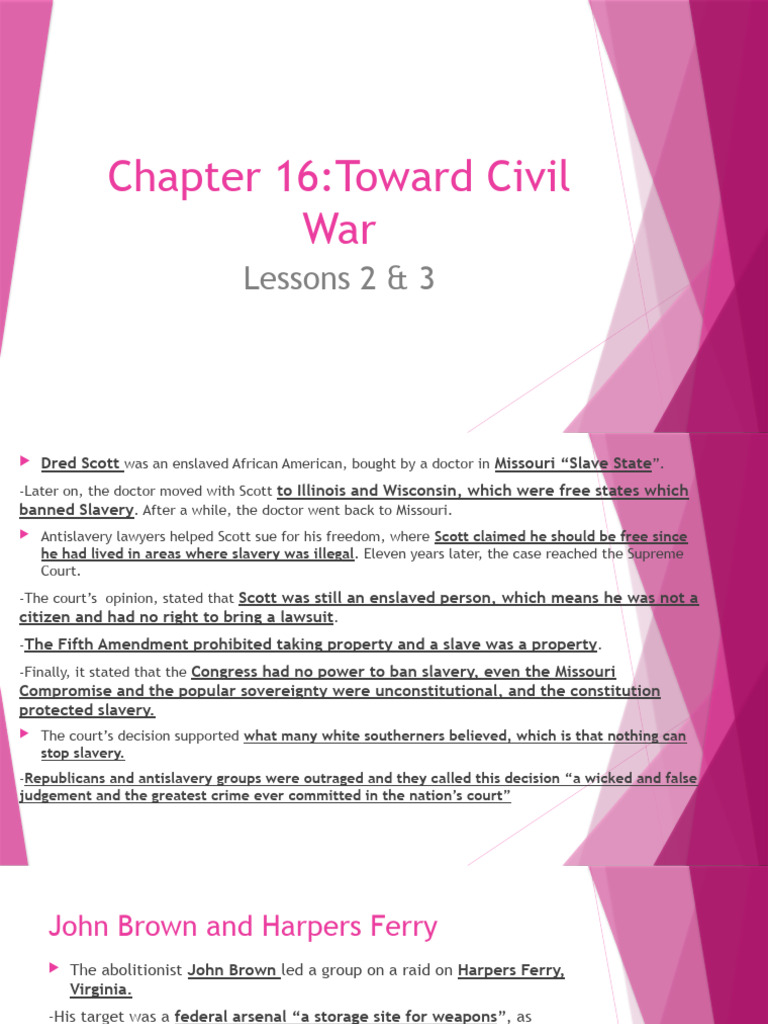 Chapter 16 Lessons 2,3 | PDF | Confederate States Of America ...