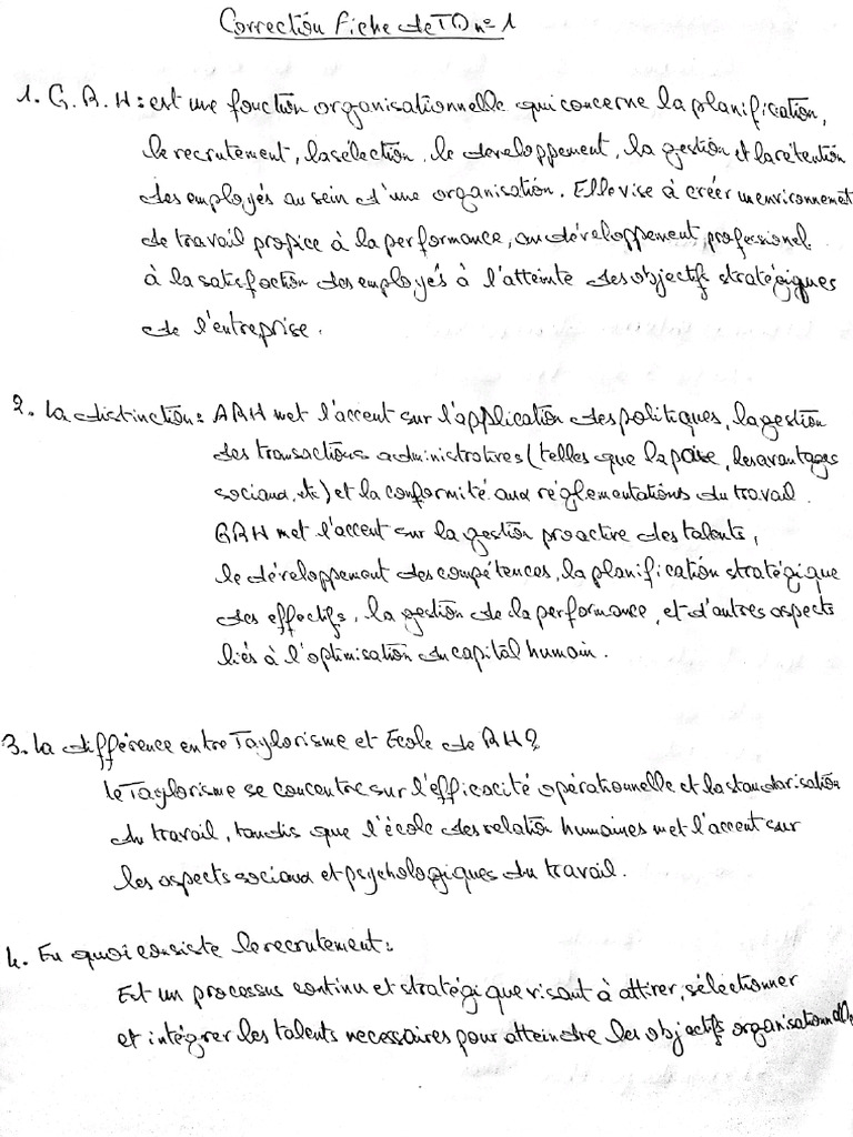 Correction Fiche TD1 | PDF