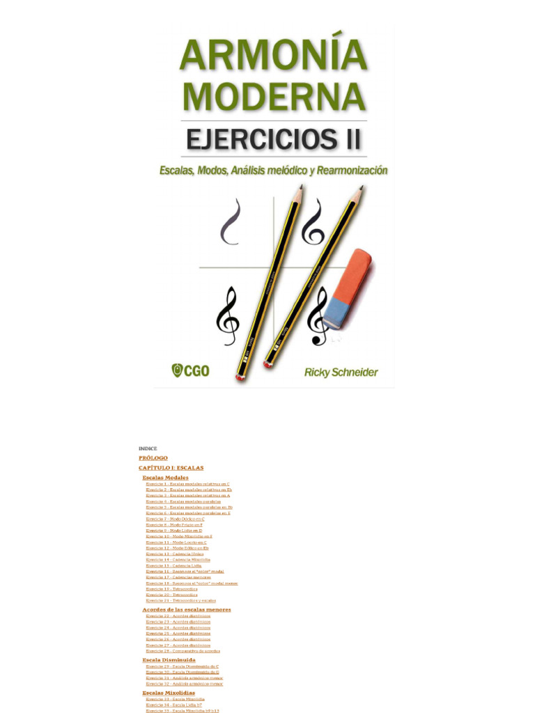 Cuaderno Armonia II Ejercicios Todo Junio Vi. 3 2022 | PDF