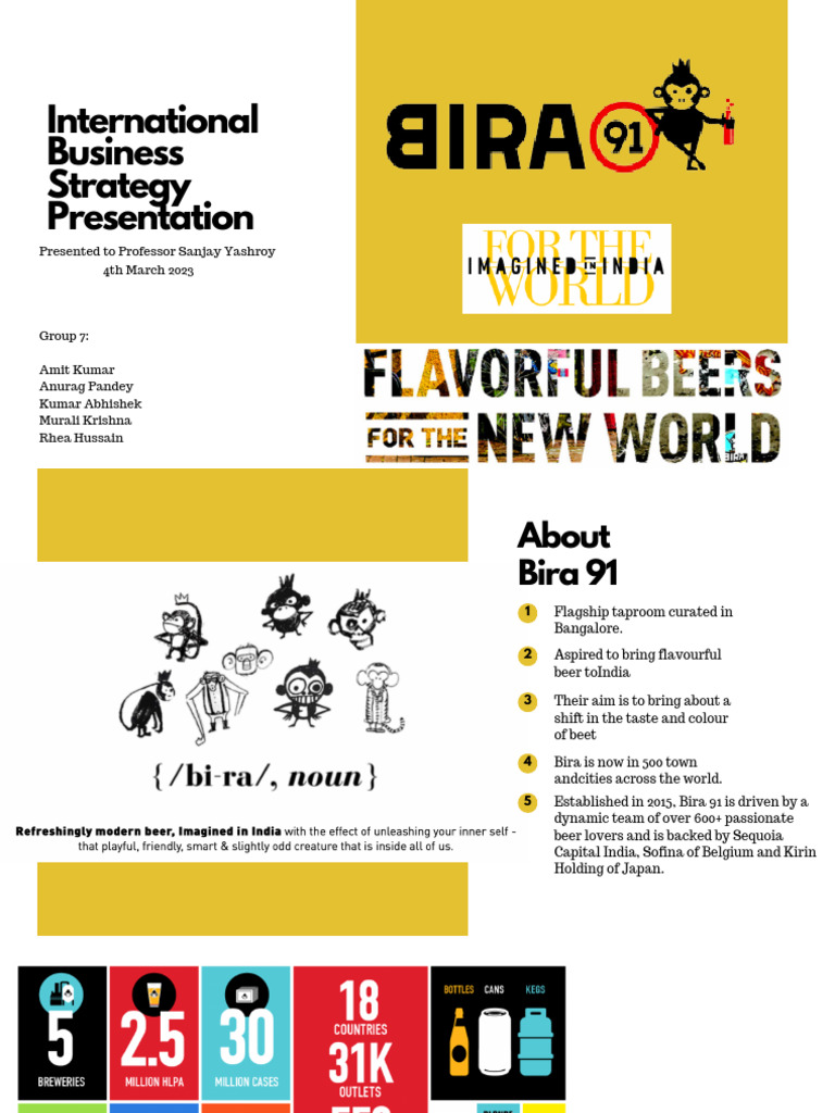 IBS Group 7 Bira91 Presentation | PDF | Beer | Brand