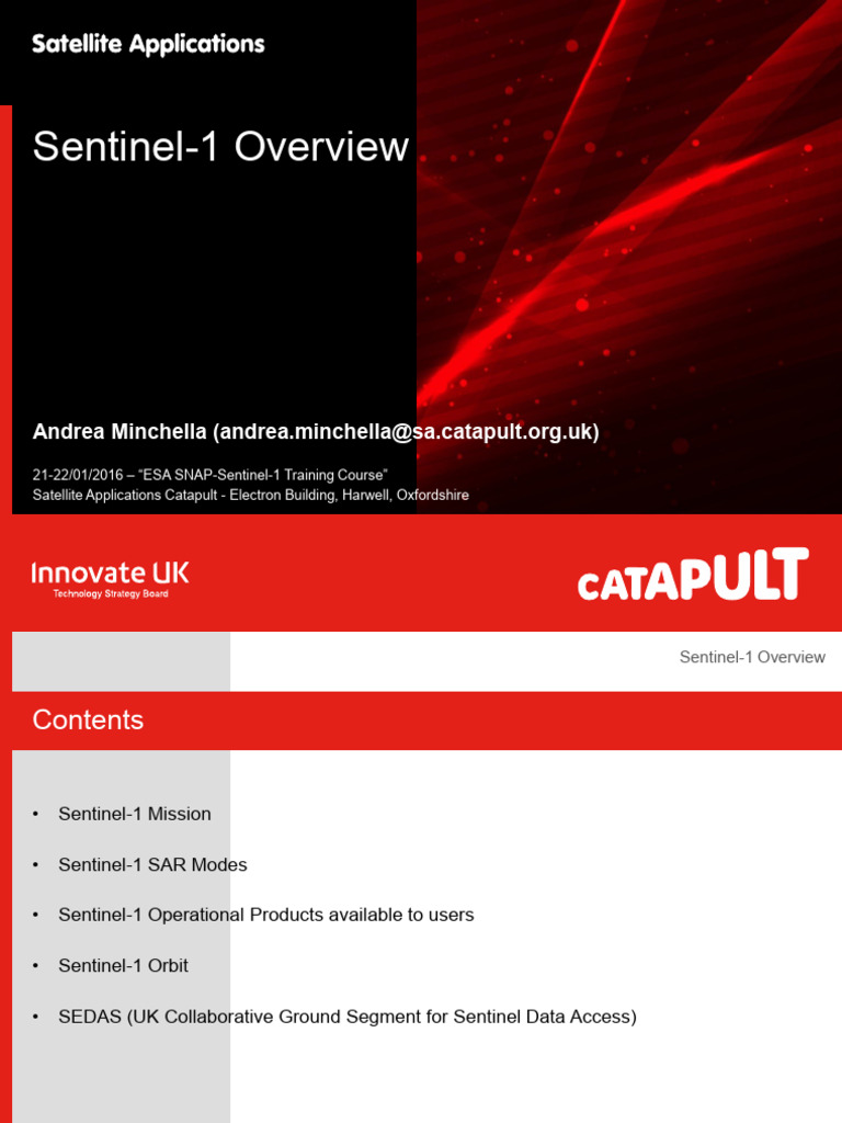 Sentinel-1 SAR Mission Guide | PDF