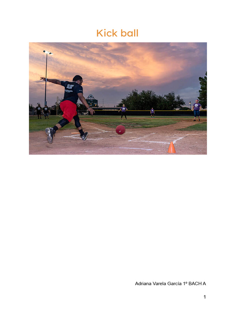 PHYSICAL EDUCATION Kick Ball | PDF | Ball And Bat Games | Ball Games
