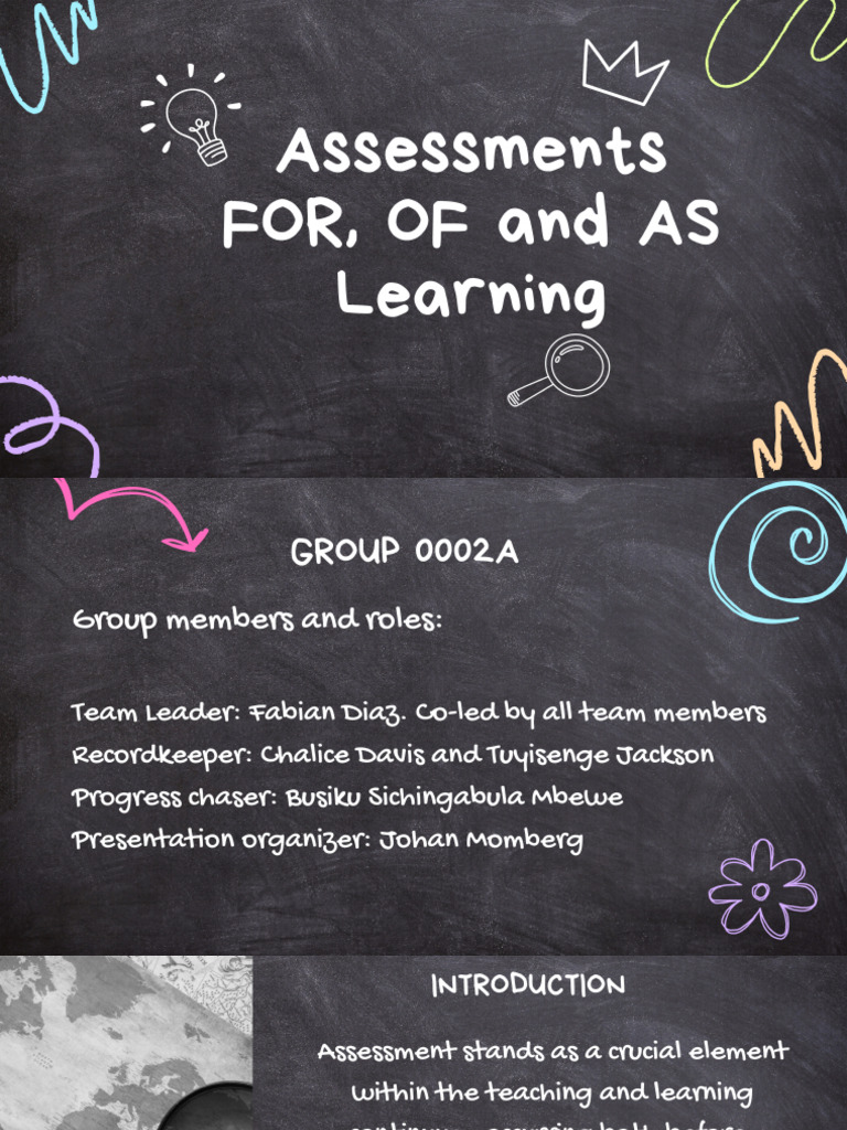 Assessments FOR Learning | PDF