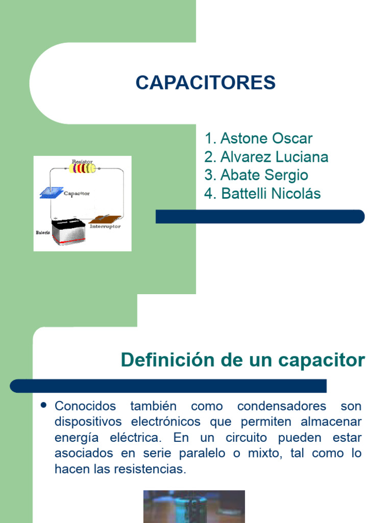 Capacitores 1 | PDF | Condensador | Capacidad