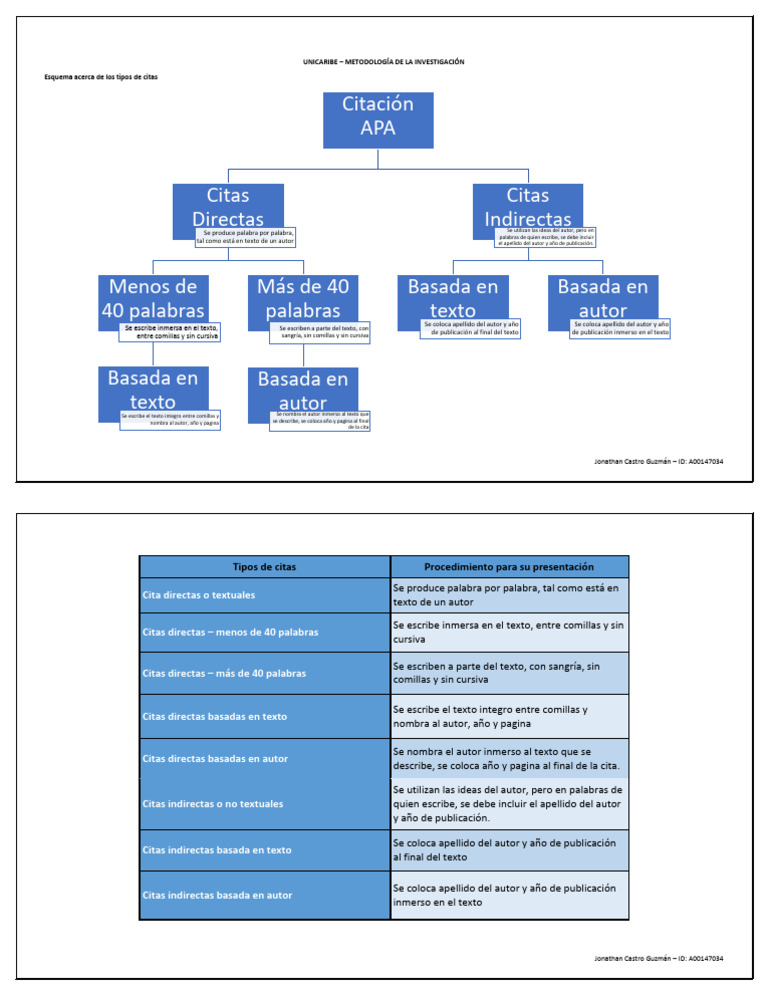 Guía de Citas APA: Directas e Indirectas | PDF | Comillas | Escritura