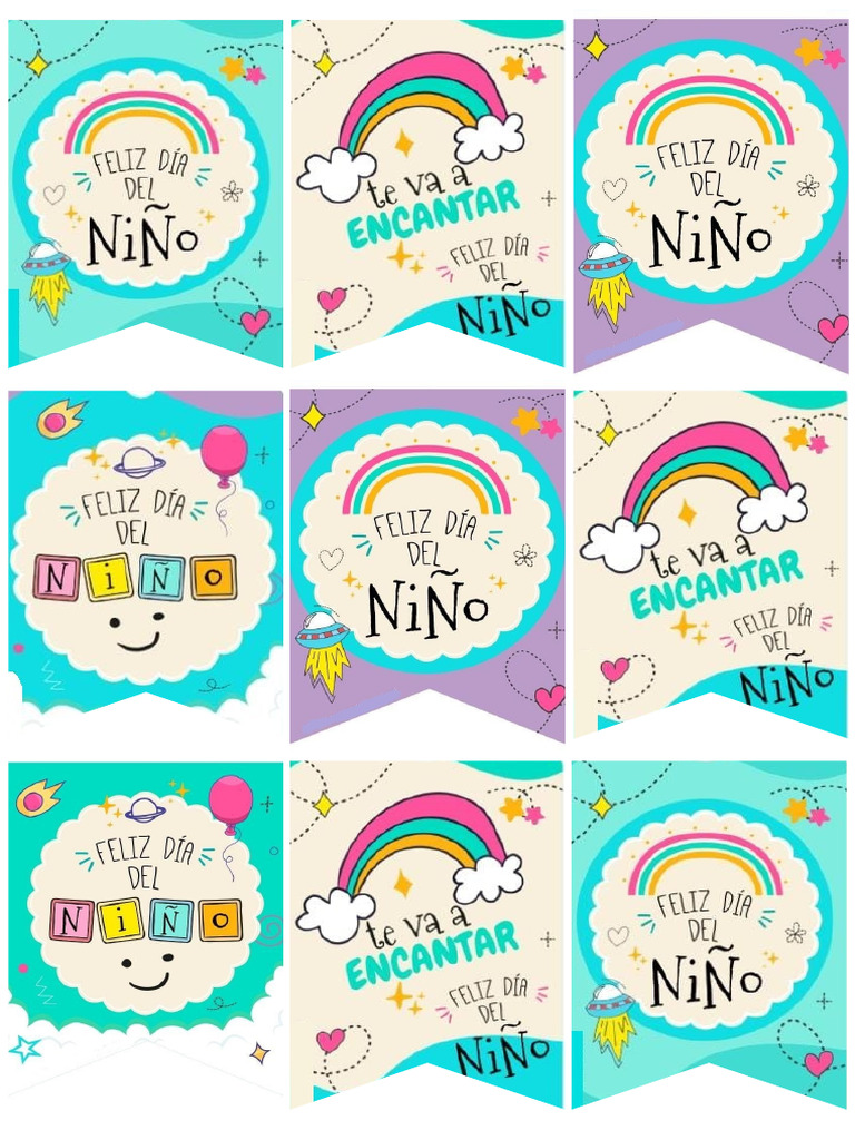 Tarjeta Del Dia Del Niño Pdf