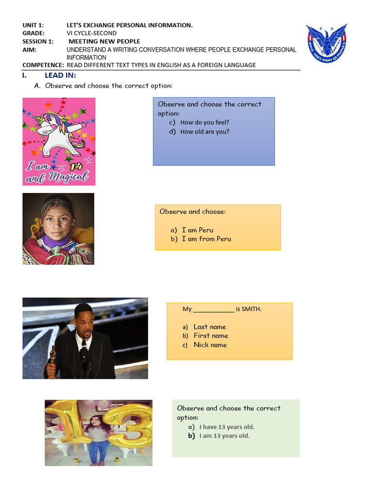 Unit1 Session 1 Vi Second | PDF | Communication | Human Communication