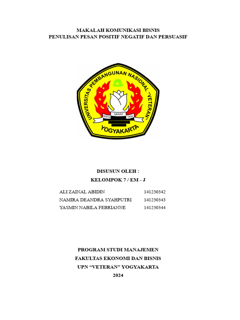 Pesan Positif dalam Komunikasi Bisnis | PDF | Karier & Perkembangan