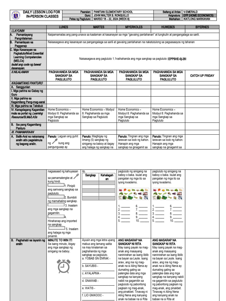 Q3 Week8 Epp-Grade5 | PDF