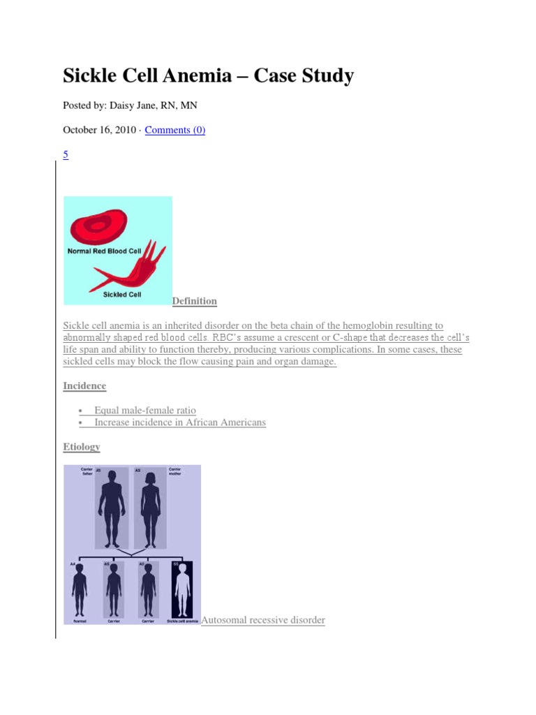 Sickle Cell Anemia | PDF | Sickle Cell Disease | Red Blood Cell