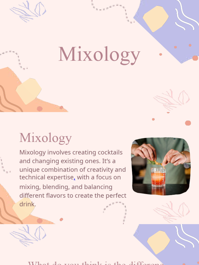 Understanding Mixology Basics | PDF