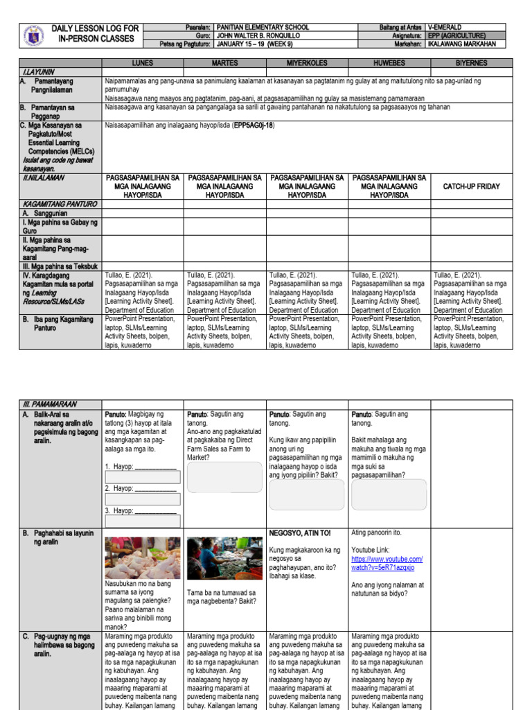 Q2 Week9 Epp-Grade5 | PDF