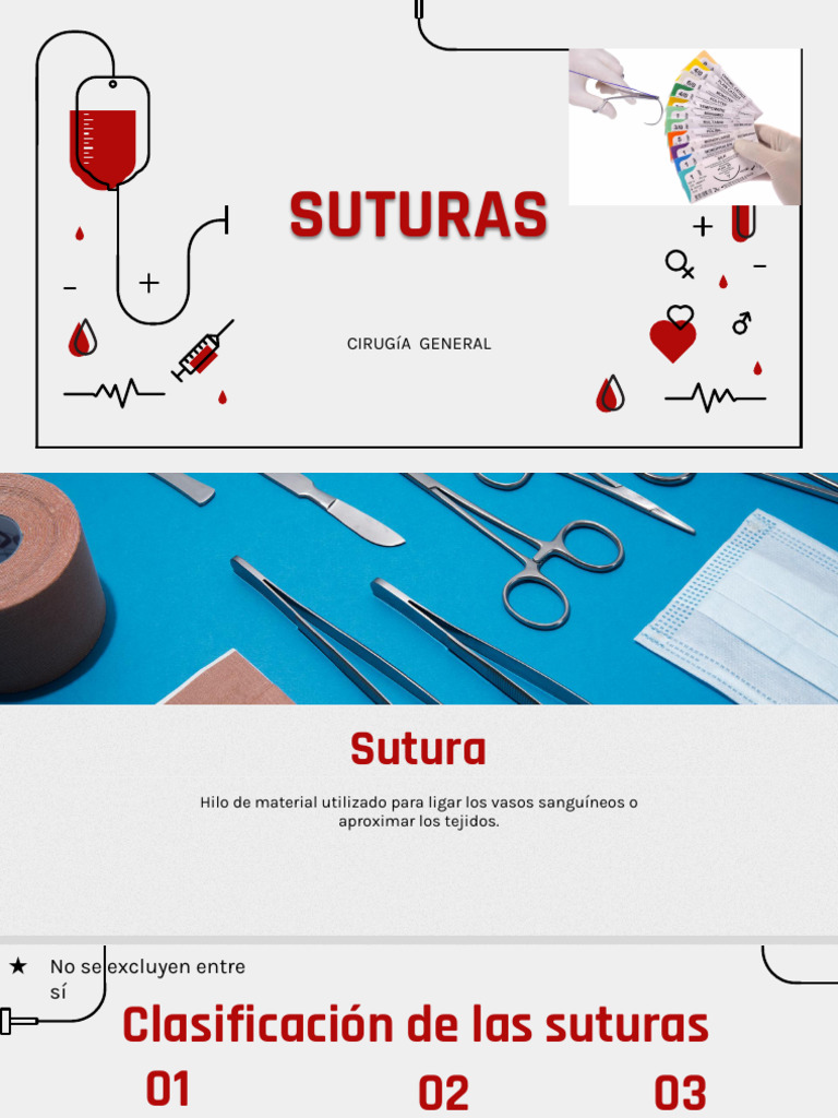 Suturas Cirugia | PDF | Sutura Quirúrgica