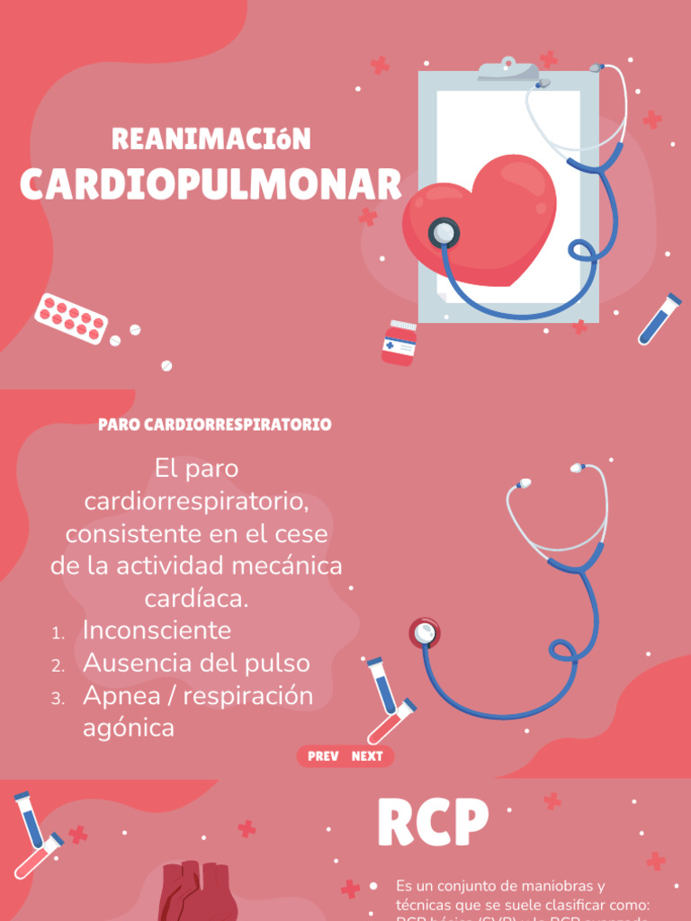 RCP | PDF | Reanimación cardiopulmonar | Paro cardíaco