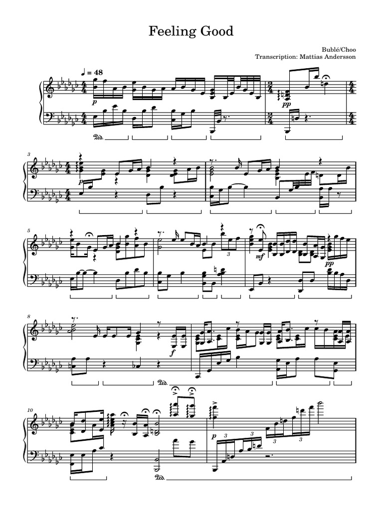 Feeling Good Michael Bubl | PDF