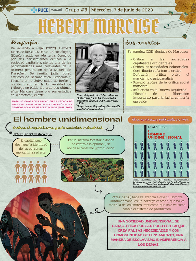 Herbert Marcuse - Grupo #3 - Escuela de Frankfurt | PDF | marxismo ...