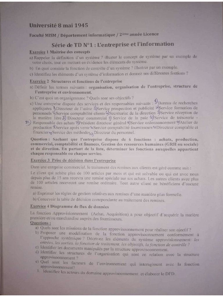 SÃ©rie TD 01 Avec Solution Module SI Uni | PDF