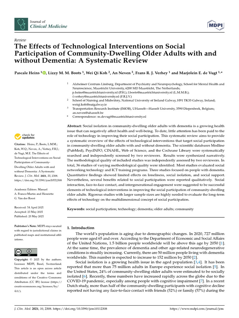The Effects of Technological Interventions | PDF | Systematic Review ...
