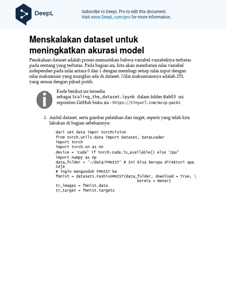 Scaling A Dataset To Improve Model Accuracy Id | PDF