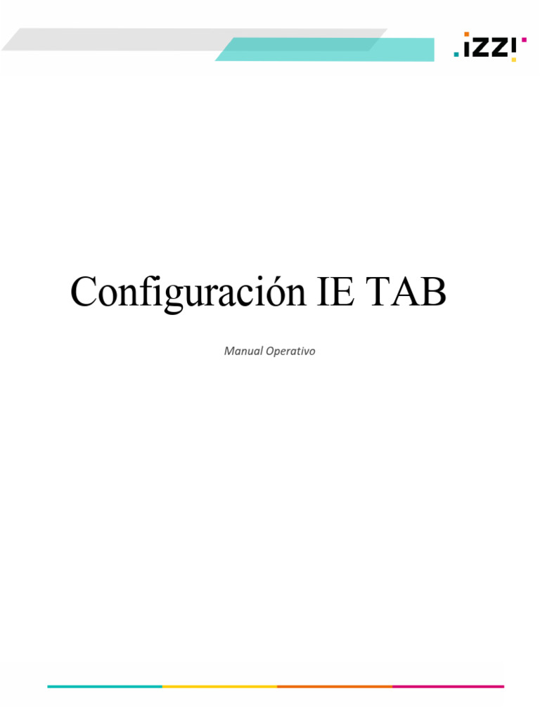 Configuracion de IE TAB | Descargar gratis PDF | Software | Informática