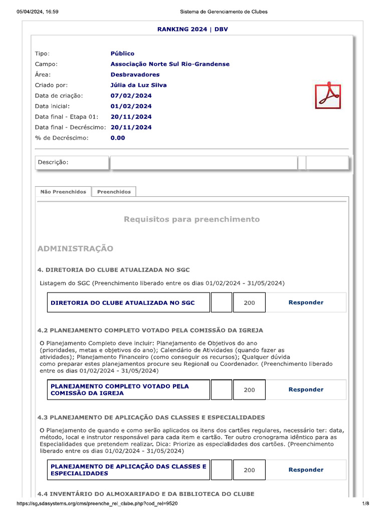 Relatorio 2024 MDA DBV | PDF