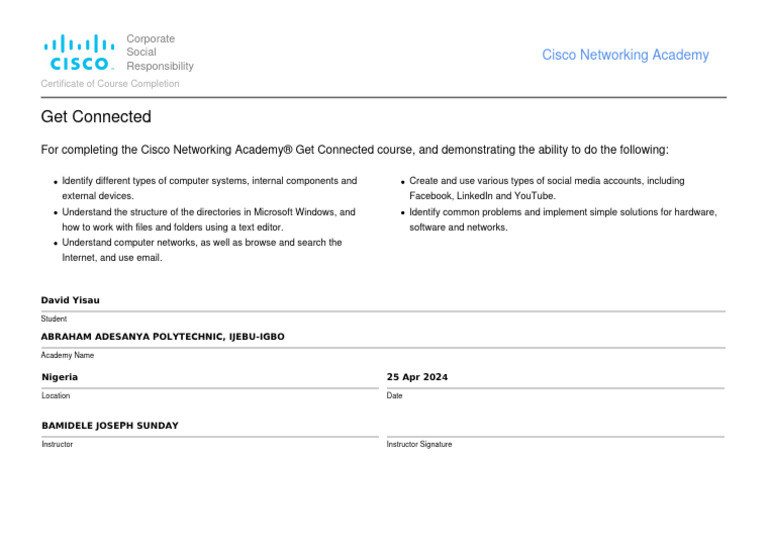 DavidYisau-SLT COMP SCI STA-certificate | PDF DavidYisau-SLT COMP SCI STA-certificate | PDF