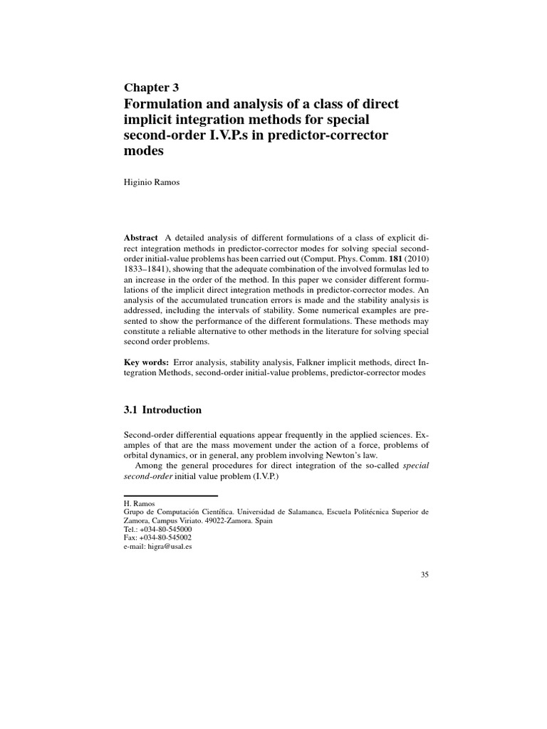 SEMA (Formulation and Analysis of Implicit Falkner Methods) | PDF | Matrix (Mathematics ...