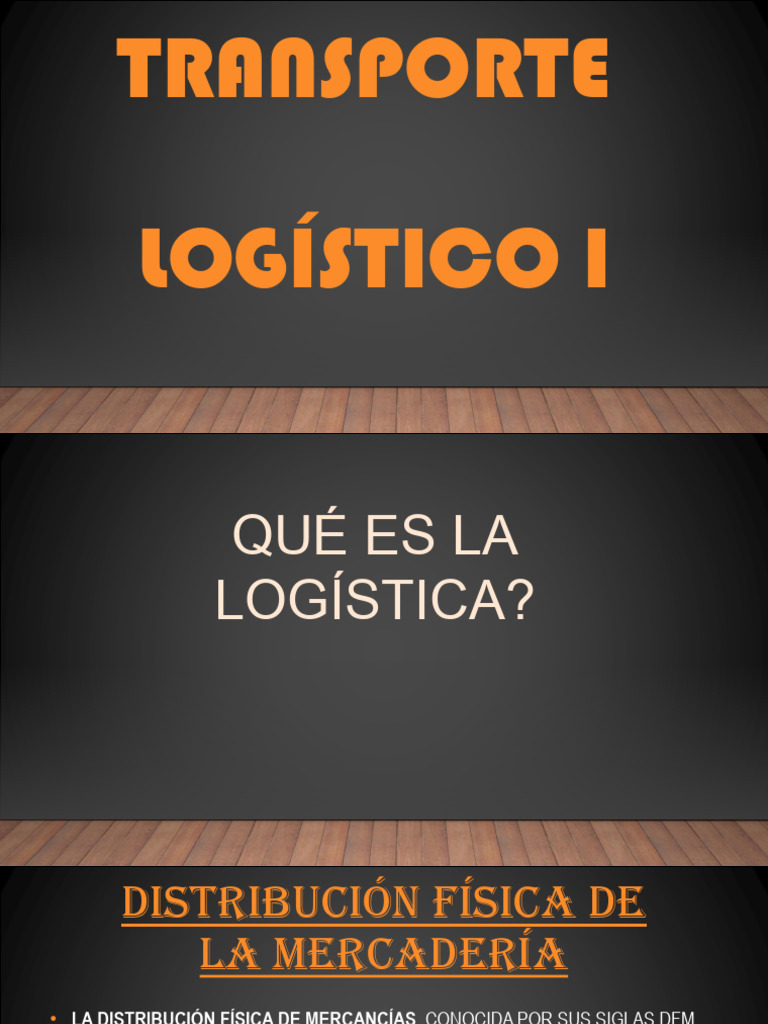 Logistica Trans. I | PDF | Logística | Transporte