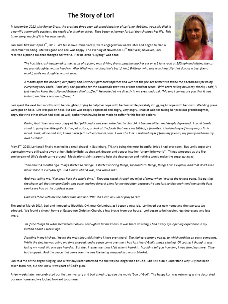 The Story of Lori | PDF | Jesus | Baptism