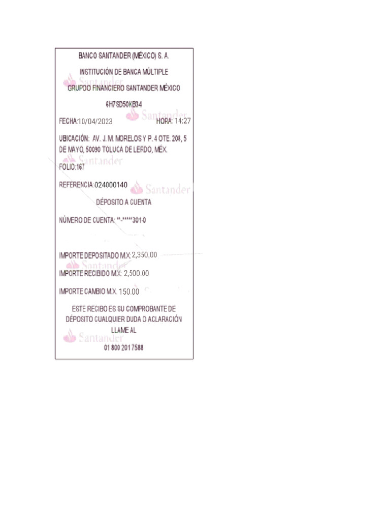 TIcket Santander | PDF