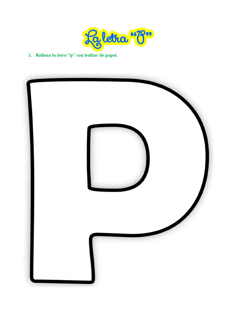 Adicional - Taller de La Letra P - Inicio | PDF