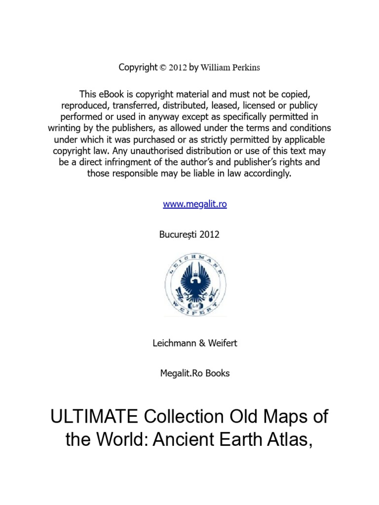 Ultimate Collection Old Maps of The World (Ancient Earth Atlas, Secret ...