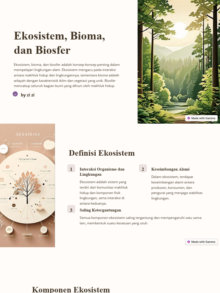 Ekosistem Bioma Dan Biosfer | PDF | Teknologi & Rekayasa