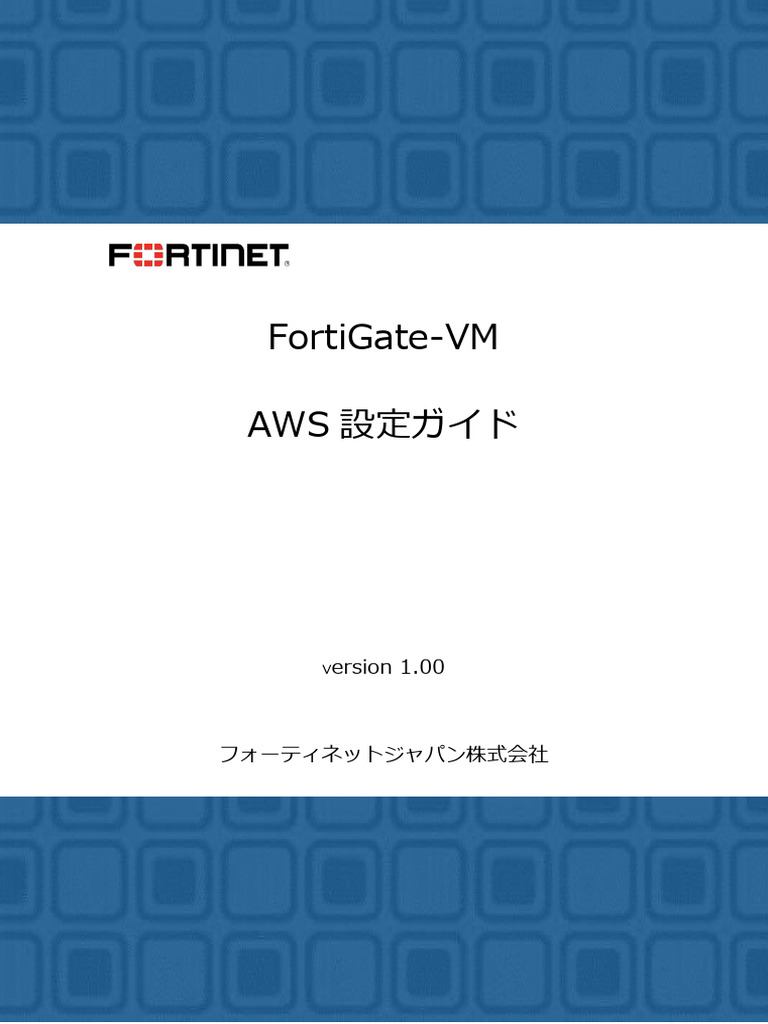 Fg Vm Aws Setting Guide Pdf