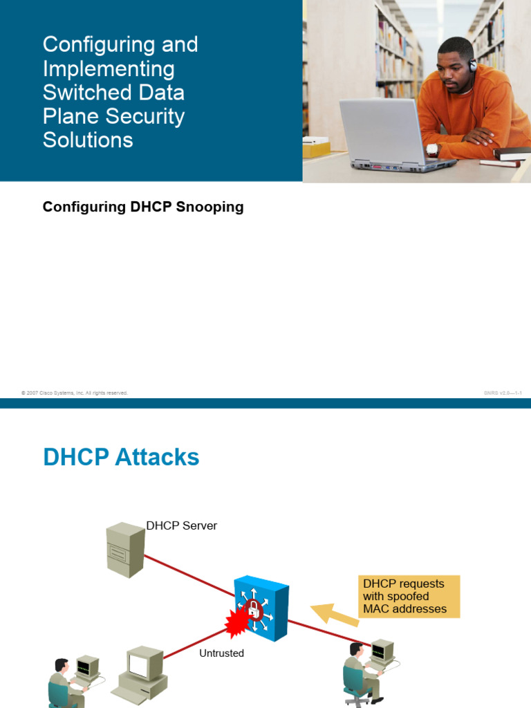 SECS01L03 - Configuring DHCP Snooping | PDF | Ip Address | Computer Engineering