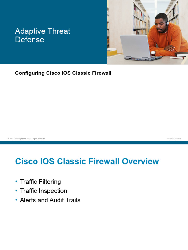 SECS05L02 - Configuring Cisco IOS Classic Firewall | PDF | Internet Protocol Suite | Firewall ...